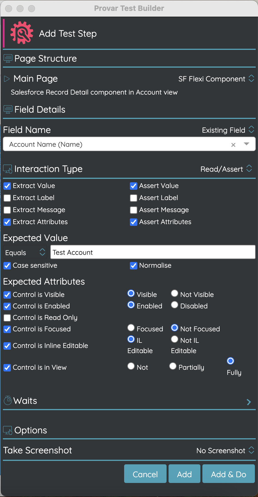 Provar Test Palette Ui Assert Test Step Provar Documentation